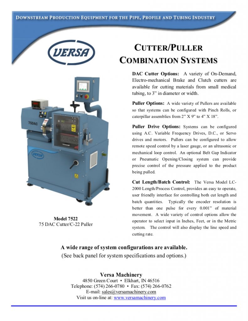 DAC/VFD | Versa Machinery