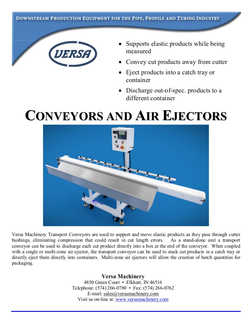 Conveyors | Versa Machinery